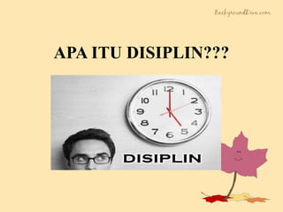Ppt kedisiplinan | PPTX