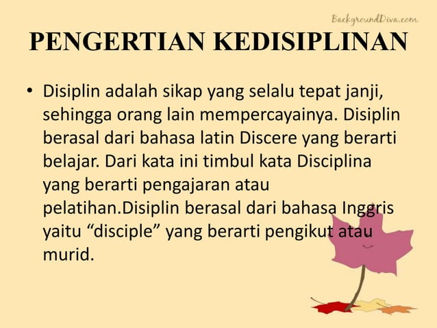 Ppt kedisiplinan | PPTX
