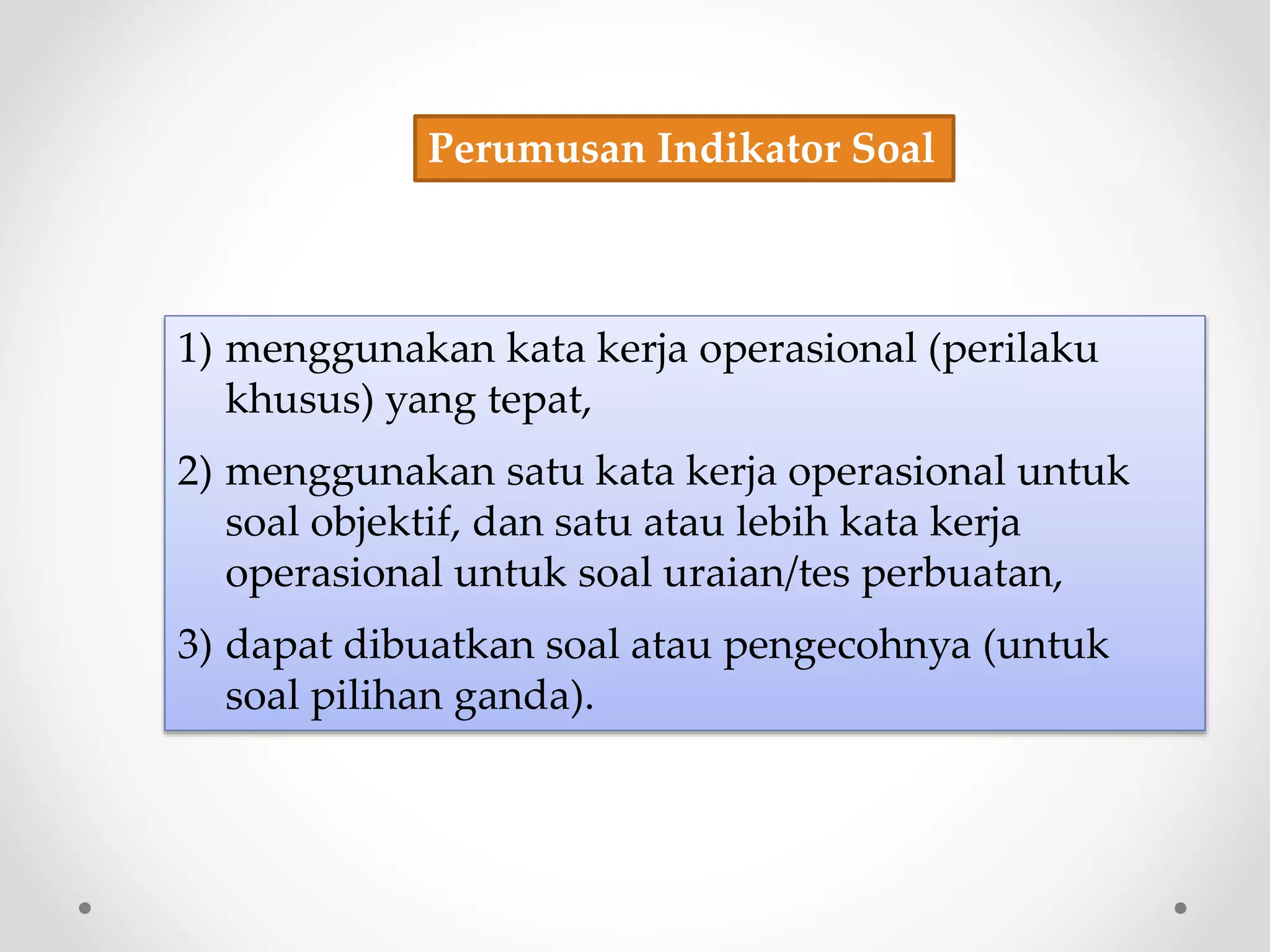 KISI-KISI INSTRUMEN (SUMARTI) | PPTX