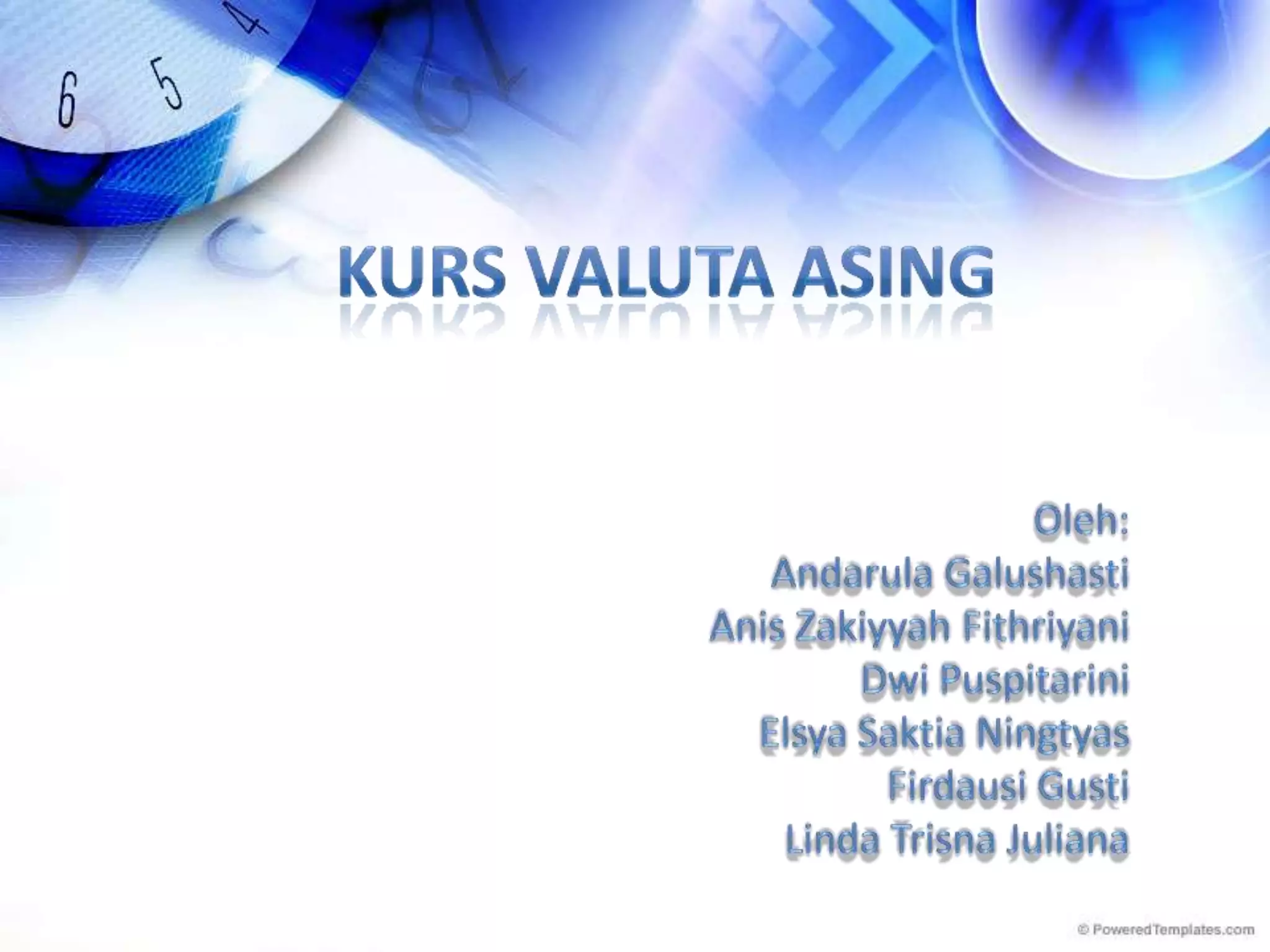 Ekonomi: Kurs Valuta Asing | PPTX