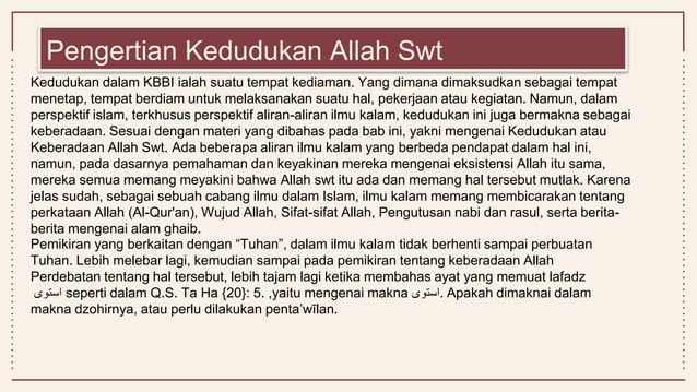 PPT Kel. 4 AA ( kedudukan Allah swt ).pptx