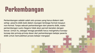 Perkembangan Peserta Didik | PPTX