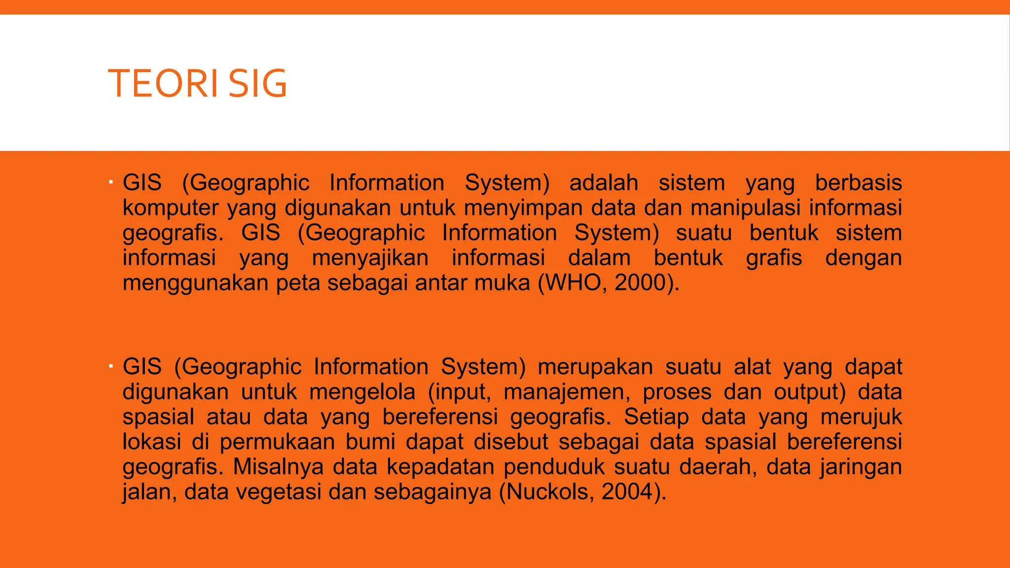 Teori dan Aplikasi Sistem Informasi Geografis | PDF