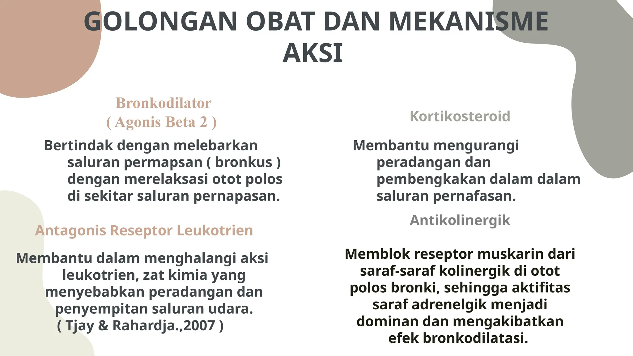 Farmakoterapi Asma, Obat dan Edukasi Non Farmakologi | PPTX