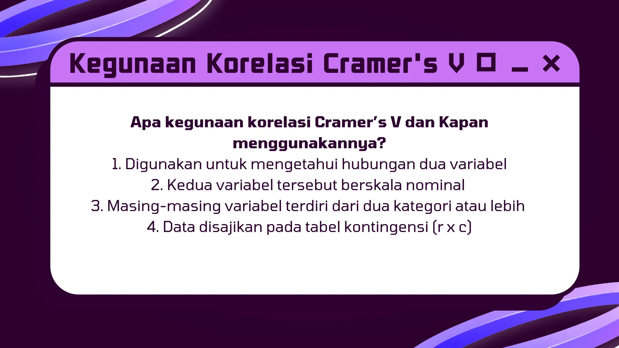 pengertian Korelasi Cramer's V dan cara menghitung secara manual. | PDF