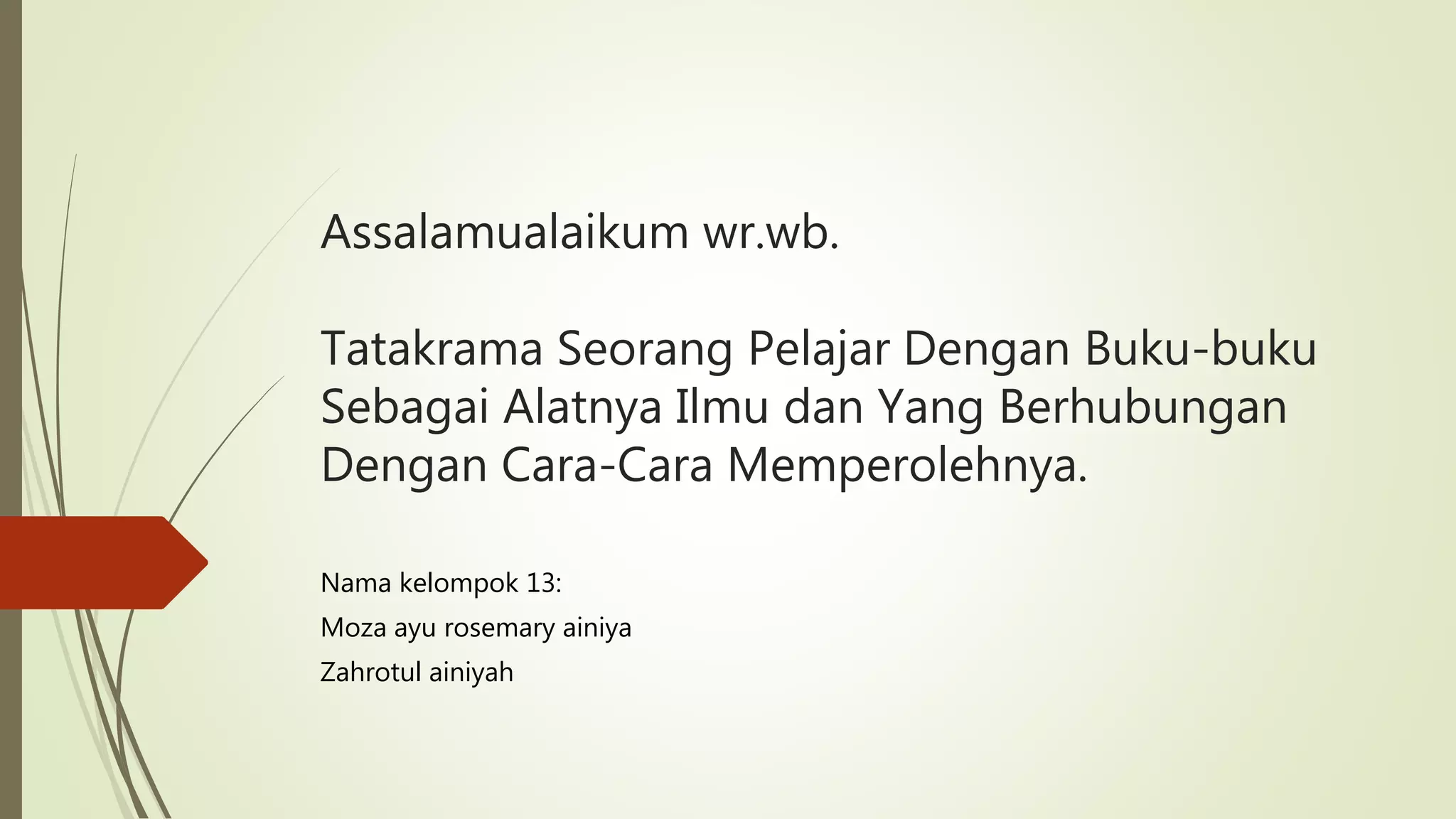 Ppt kel 13 pt 1 | PPT