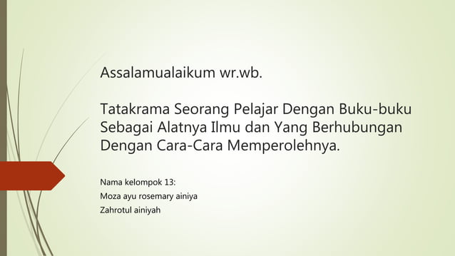 Ppt kel 13 pt 1 | PPT