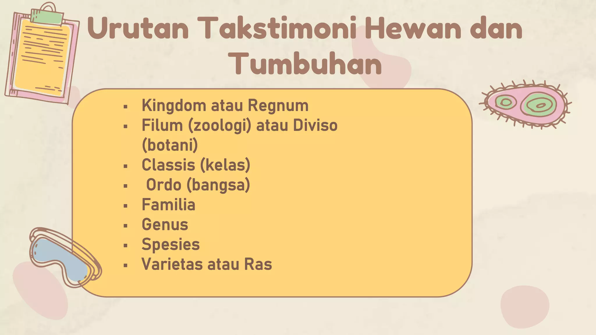 klasifikasi makhluk hidup | PPTX