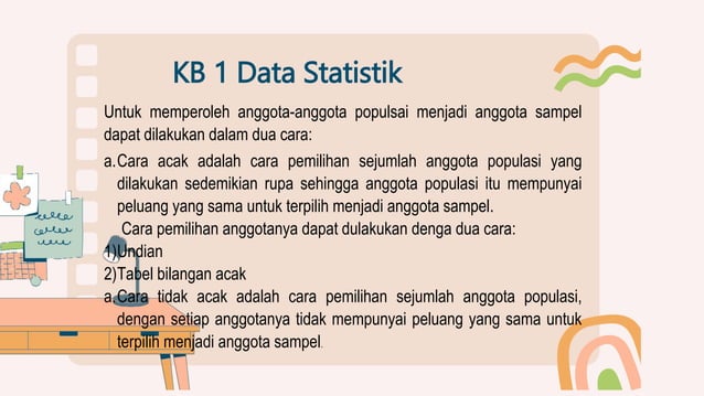 PPT KEL 1 STATISTIKA.pptx menjelaskan mengenai pengertian statistika ...