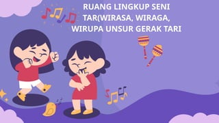 ppt kel 2.pptx ruang lingkup seni tari (wiraga,wirasa,wirupa) | PPTX