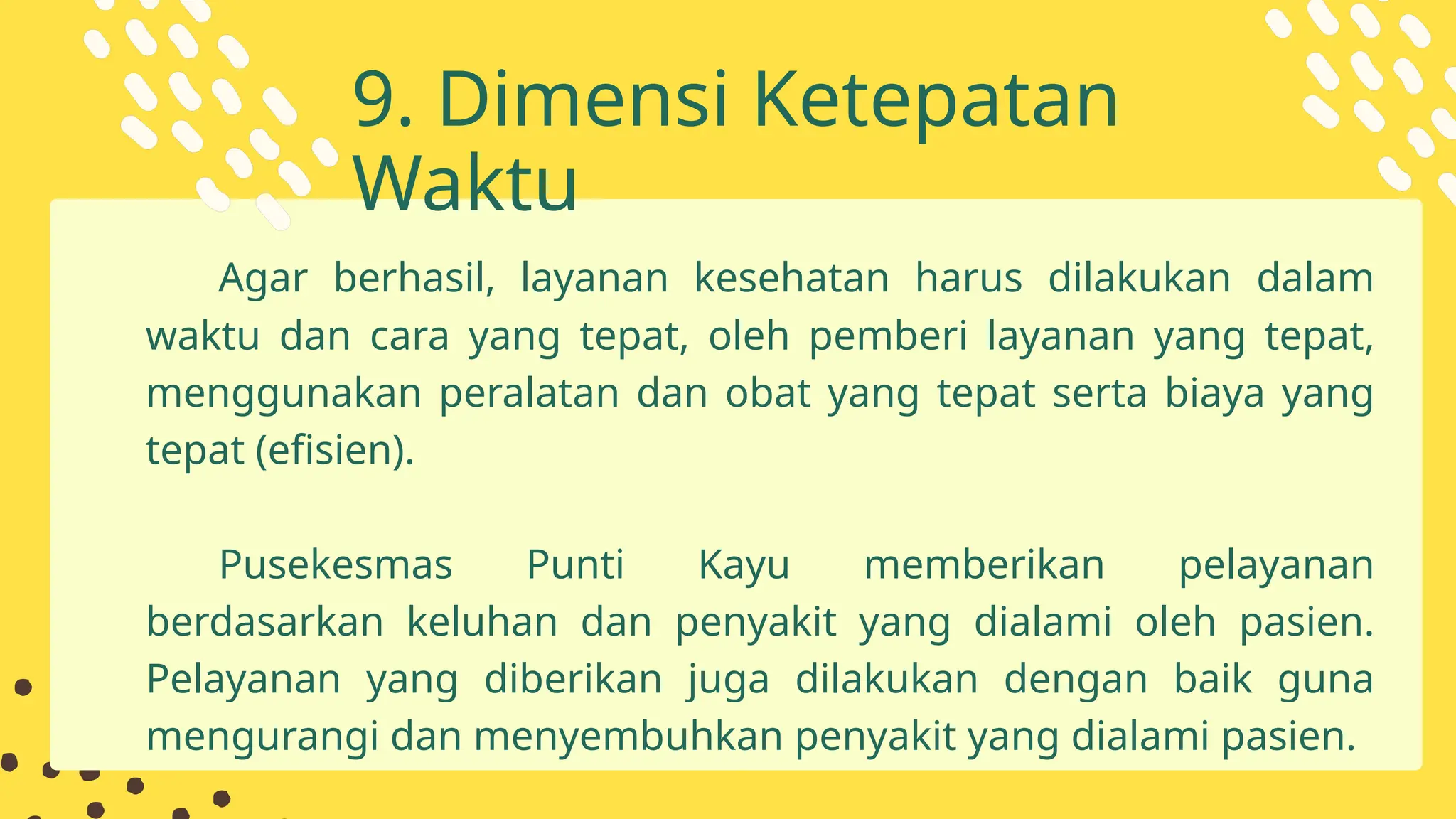 PPT DIMENSI MUTU PELAYANAN KEBIDANAN DIMENSI MUTU | PPT