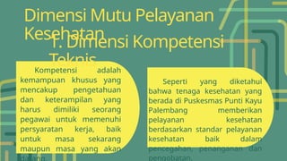 PPT DIMENSI MUTU PELAYANAN KEBIDANAN DIMENSI MUTU | PPT