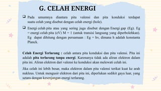 Pita Energi pada pendahuluan fisika zat padat | PPTX