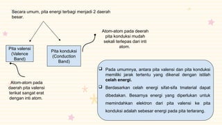 Pita Energi pada pendahuluan fisika zat padat | PPTX