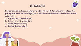 Ppt luka bakar derajat 1 sampai 4....... | PPTX