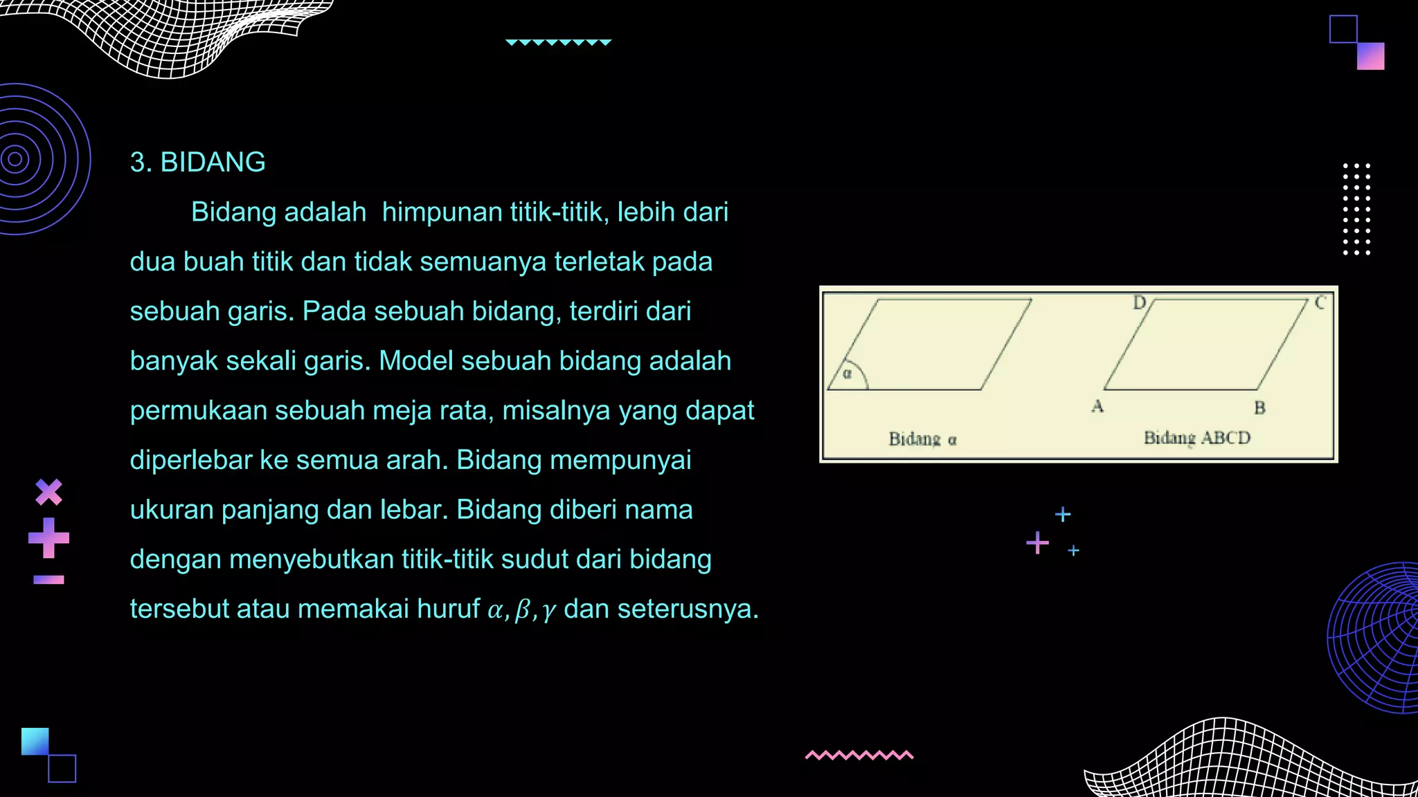 Letak titik, garis, bidang dalam ruang, & menggambar bangun ruang.pptx