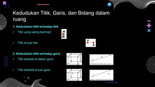 Letak titik, garis, bidang dalam ruang, & menggambar bangun ruang.pptx