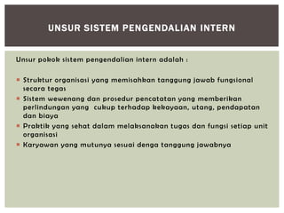 SISTEM PENGENDALIAN INTERN | PPTX