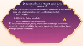 PPT KEL 6 Studi Tokoh.pptx imam Al Mawardi | PPT