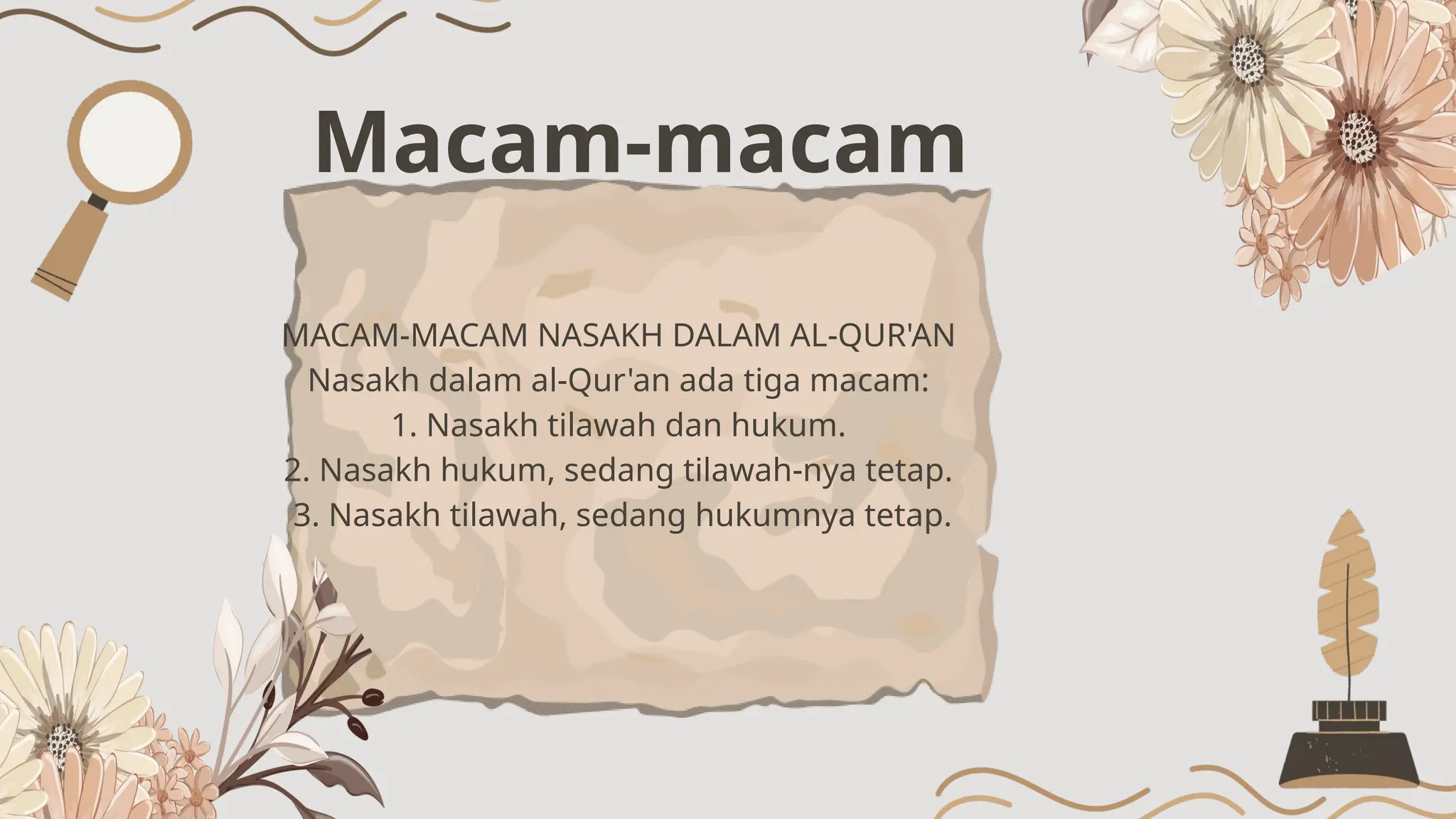 nasikh mansukh dalam al qur'an sesuai kaidah | PPT