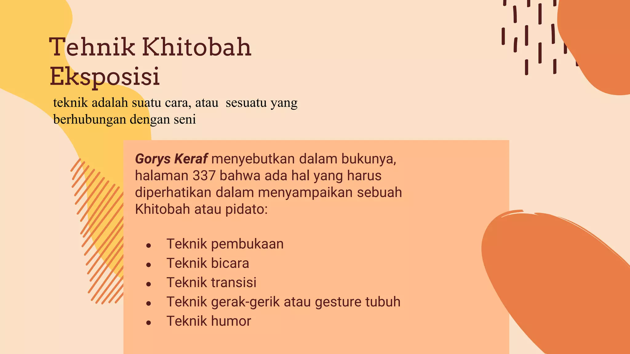 Tehnik Khitobah Eksposisi | PPT