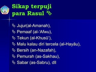 Ppt kelas 5 pel 7 iman kepada rasul allah | PPT