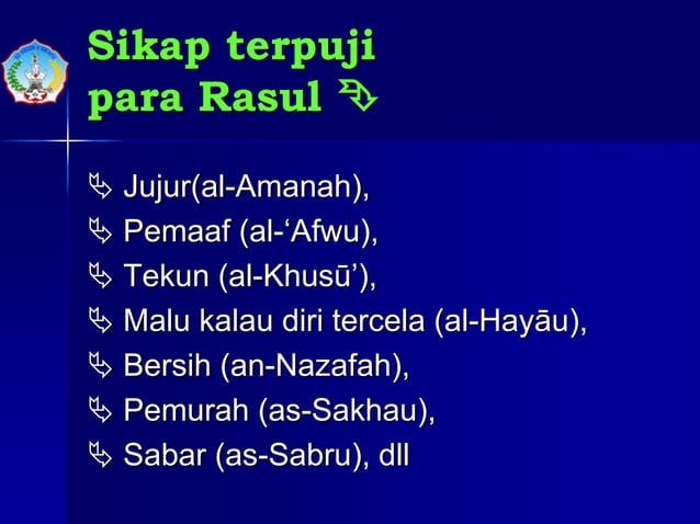 Ppt kelas 5 pel 7 iman kepada rasul allah | PPT