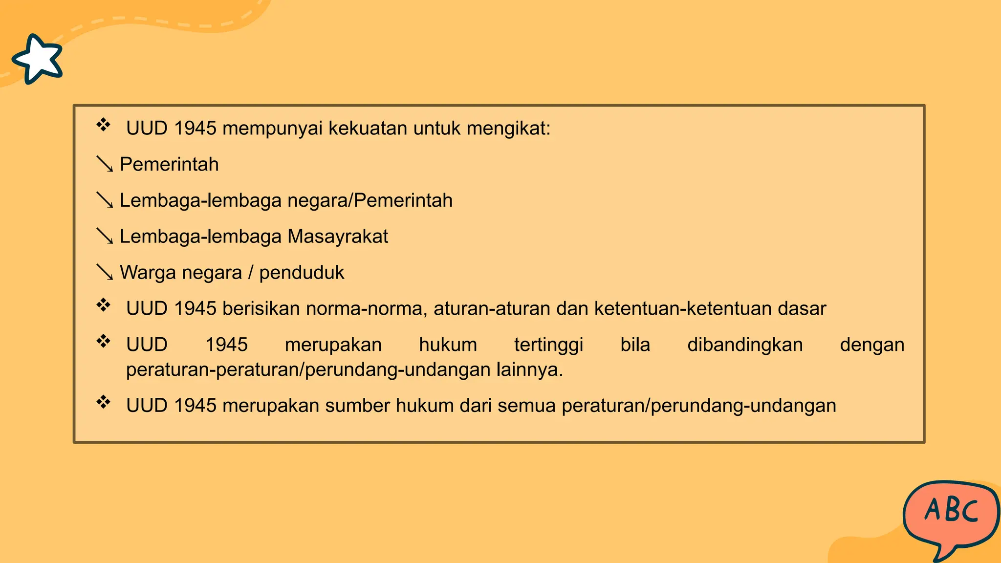Undang undang nri tahun 1945 PPT Kelas 7 sub c .pptx