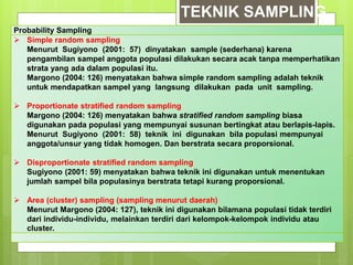 Teknik Sampling | PPTX