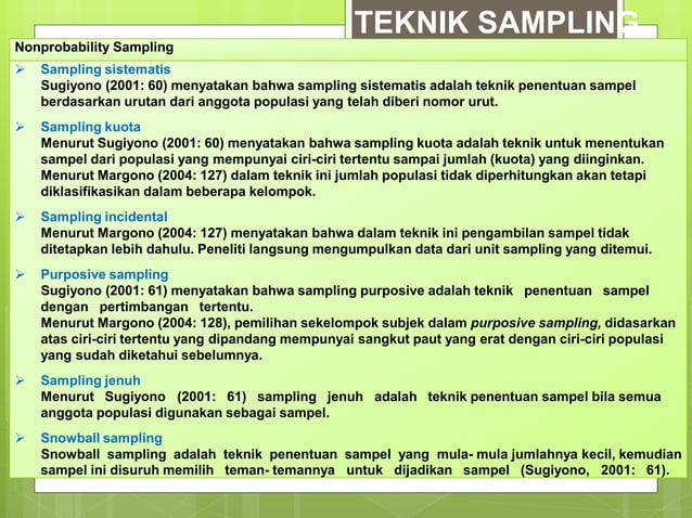 Teknik Sampling | PPTX