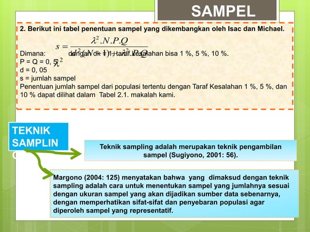 Teknik Sampling | PPTX