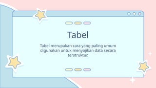 Penggunaan Tabel,Gambar,Grafik,Dan shape | PPTX