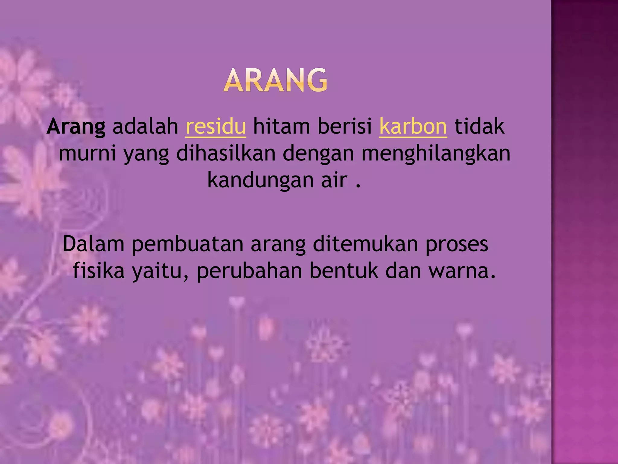 pembuatan arang aktif | PPTX