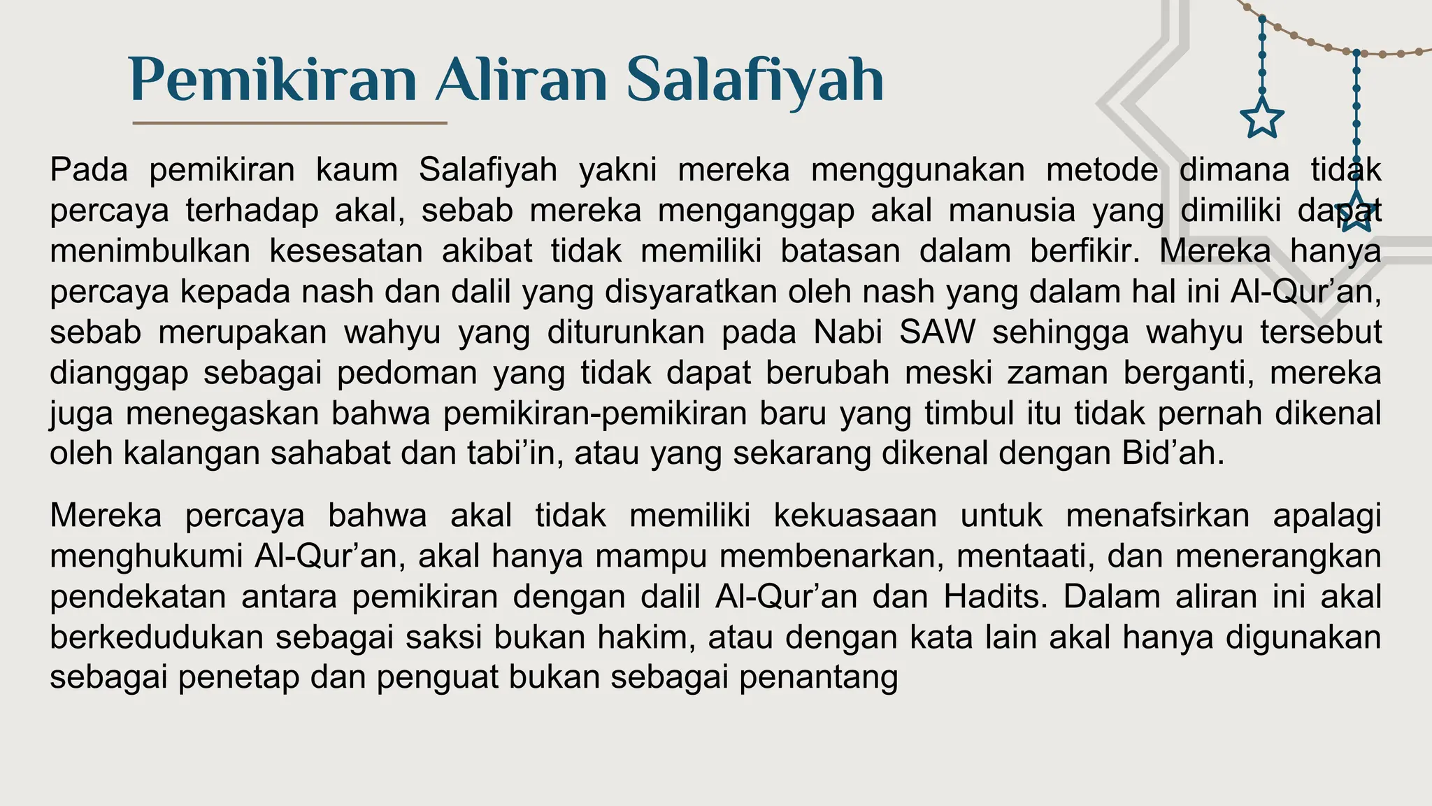 Aliran Salafiyah ibnu taimiyah dan abdul wahab | PPTX