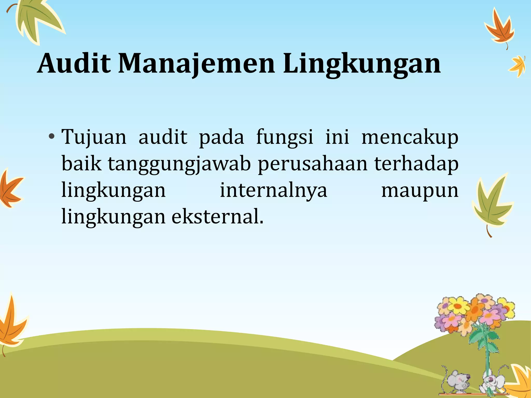 KONSEP AUDIT MANAJEMEN | PPTX