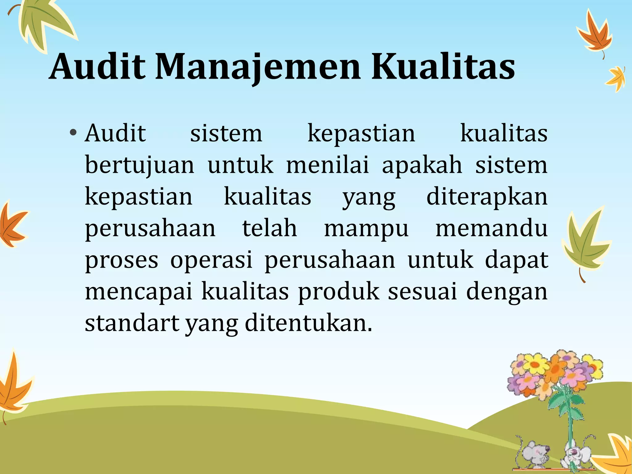 KONSEP AUDIT MANAJEMEN | PPTX