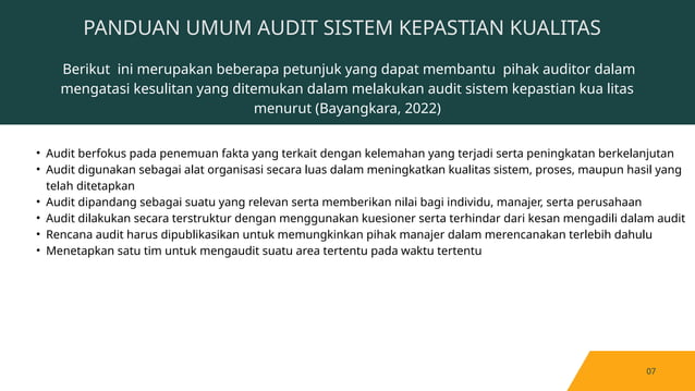 PPT Kelompok 1_Kelas A_Materi 7 AUDIT MANAJEMEN PEASTIAN KUALITAS.pptx