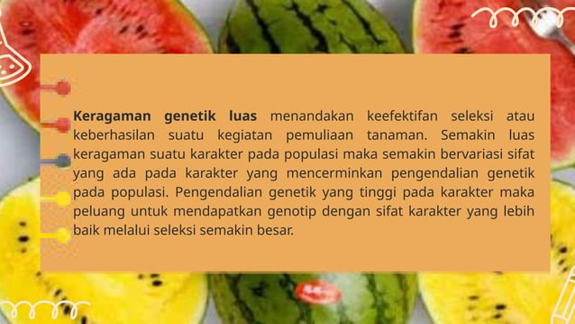KERAGAMAN GENETIK pada tanaman. genetika | PPTX