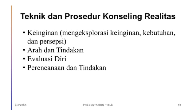 PPT Kelompok 1_Konseling Realitas_Pendekatan dan Teknik dalam Konseling.pptx