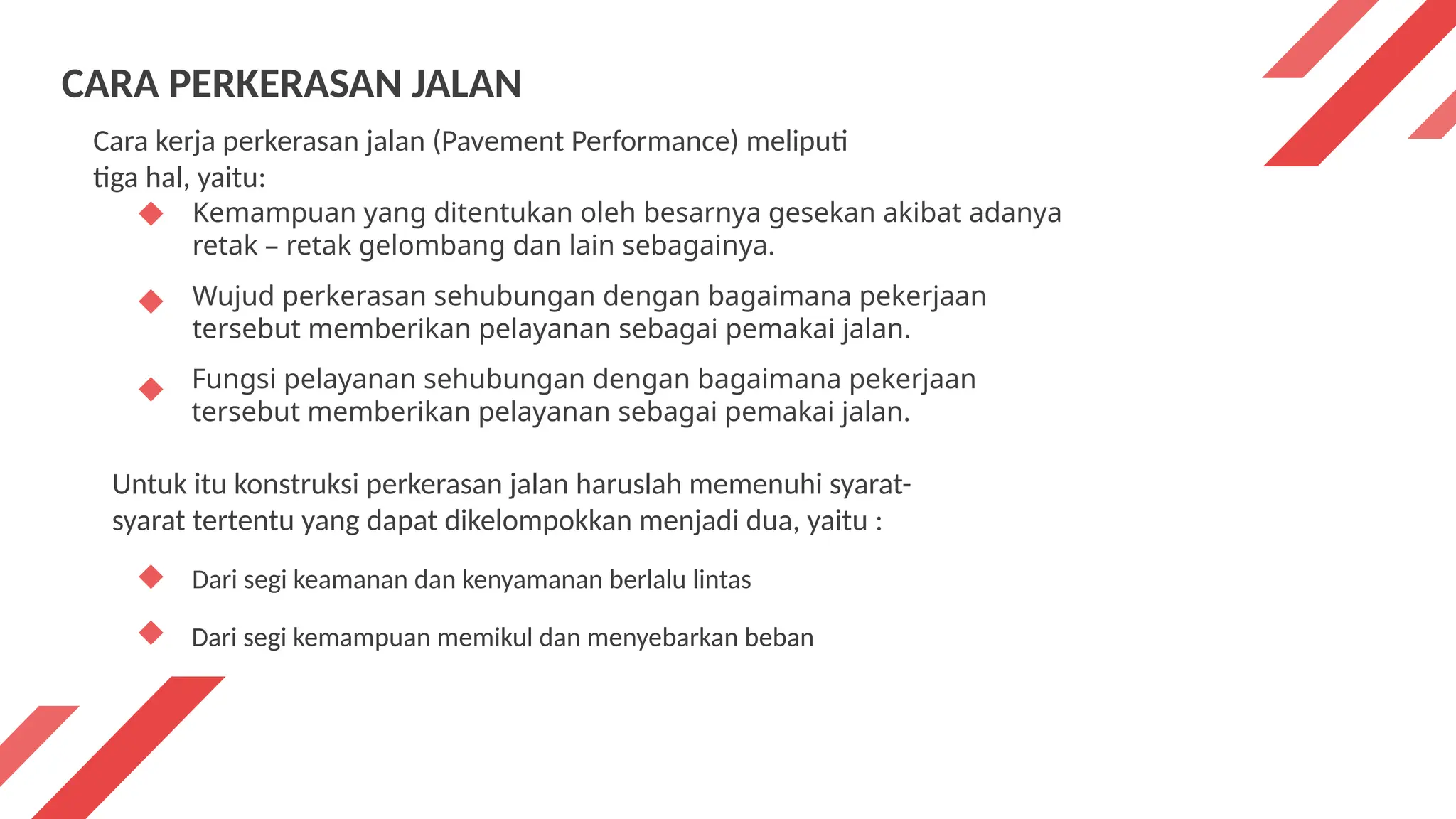 PPT KELOMPOK 1 PEKERJAAN JALAN (perkerasan lentur) | PPTX