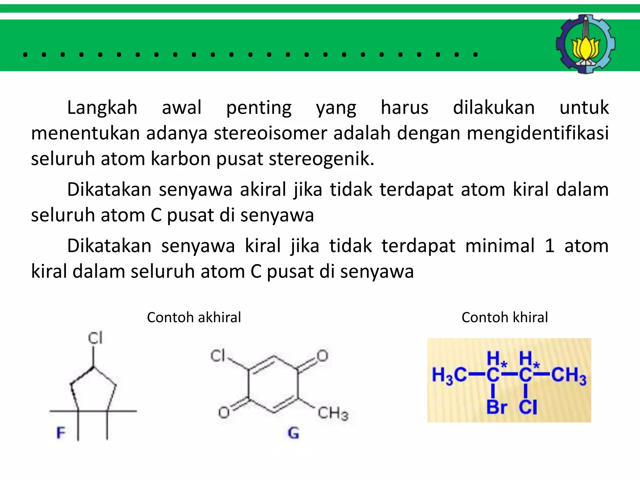 Stereoisomer Konfigurasional | PPTX