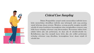 PPT METODOLOGI PENELITIAN TENTANG TEKNIK SAMPLING PENELITIAN KUALITATIF ...