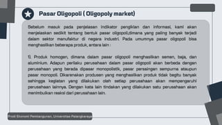 Pasar Oligopoli Teori Ekonomi Mikro 2 Pdf