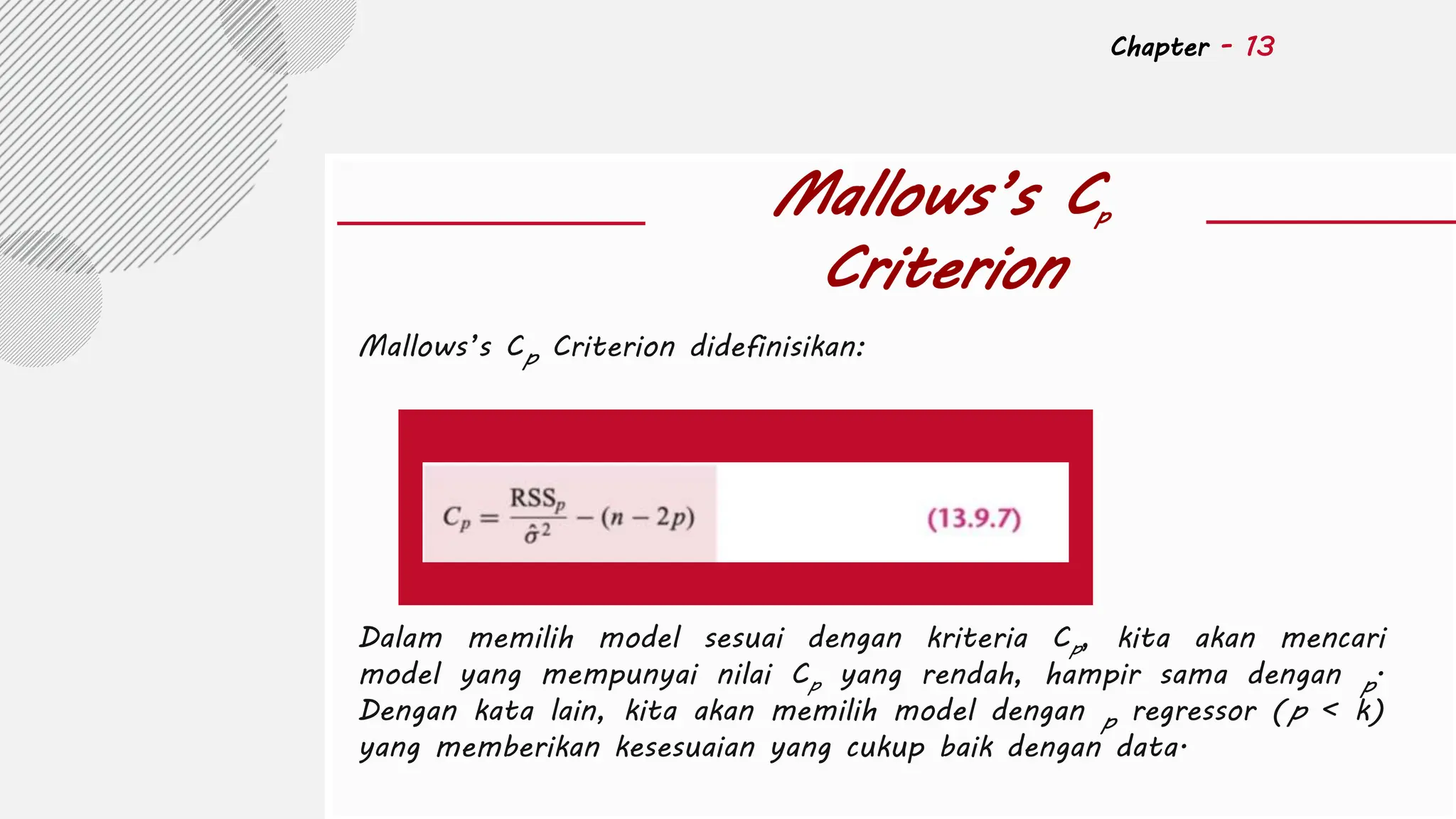 Bab 13 Pemodelan Ekonometrika: Spesifikasi Model | PPTX