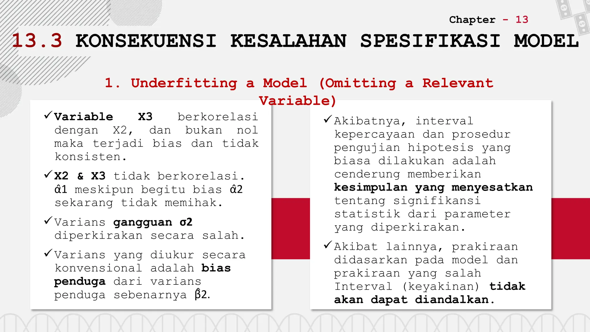Bab 13 Pemodelan Ekonometrika: Spesifikasi Model | PPTX