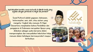 Relevansi Sosial Kultural dengan Pemikiran Ki Hajar Dewantara | PDF
