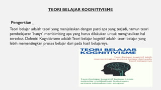 Ppt Kelompok 2 Kognitivisme.pptx pembelj | PPTX