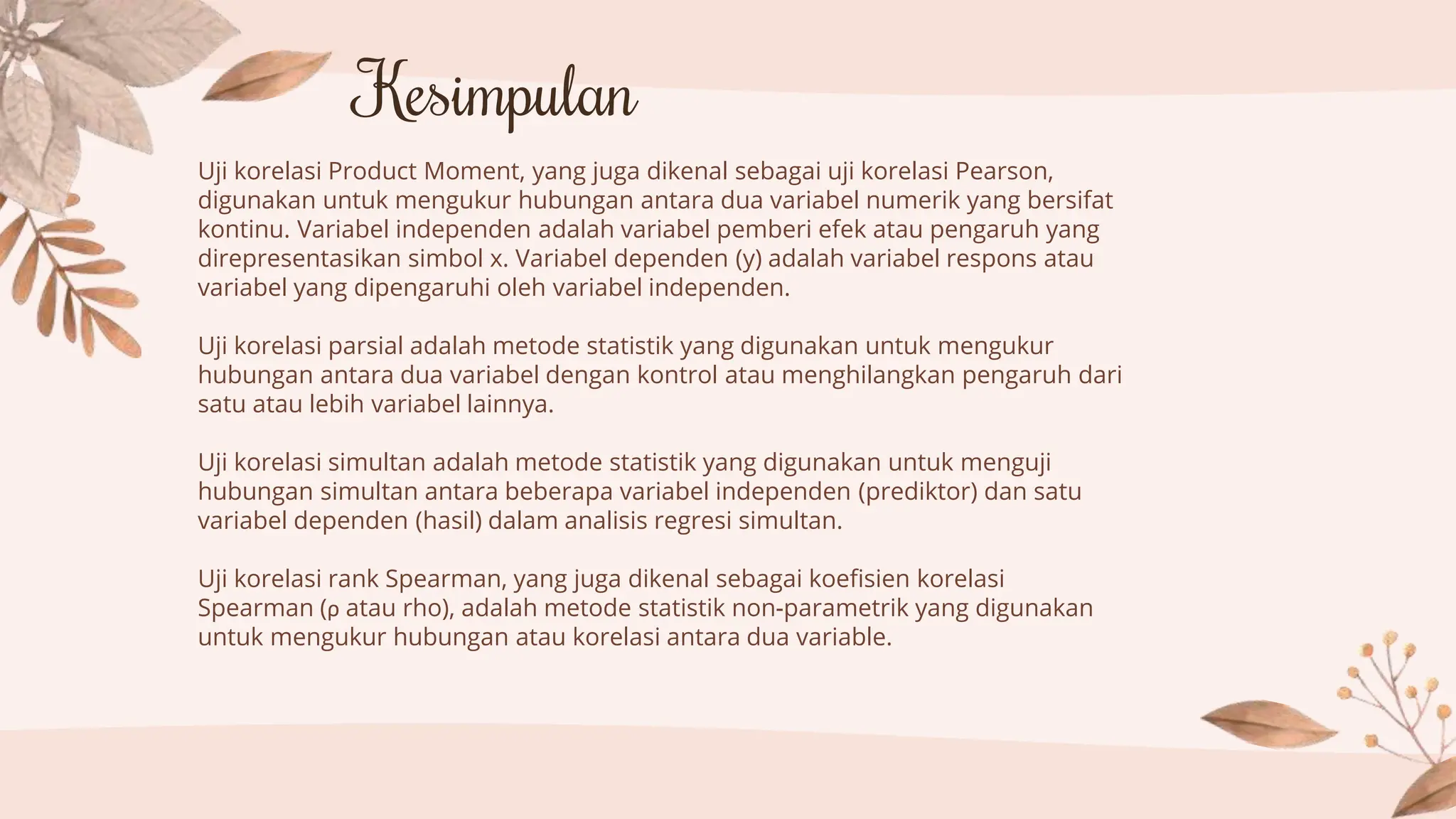 PPT KELOMPOK 2 STATISTIK UJI HUBUNGAN ANTAR VARIABEL.pptx