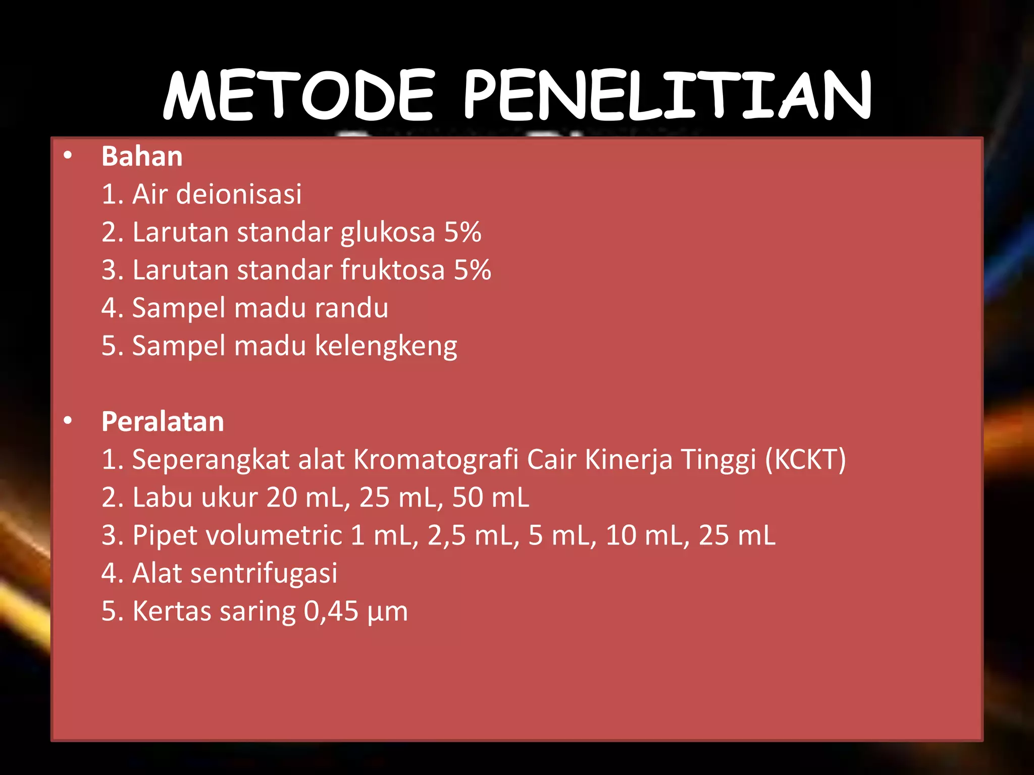 analisis kandungan sukrosa dan glukosa | PPTX