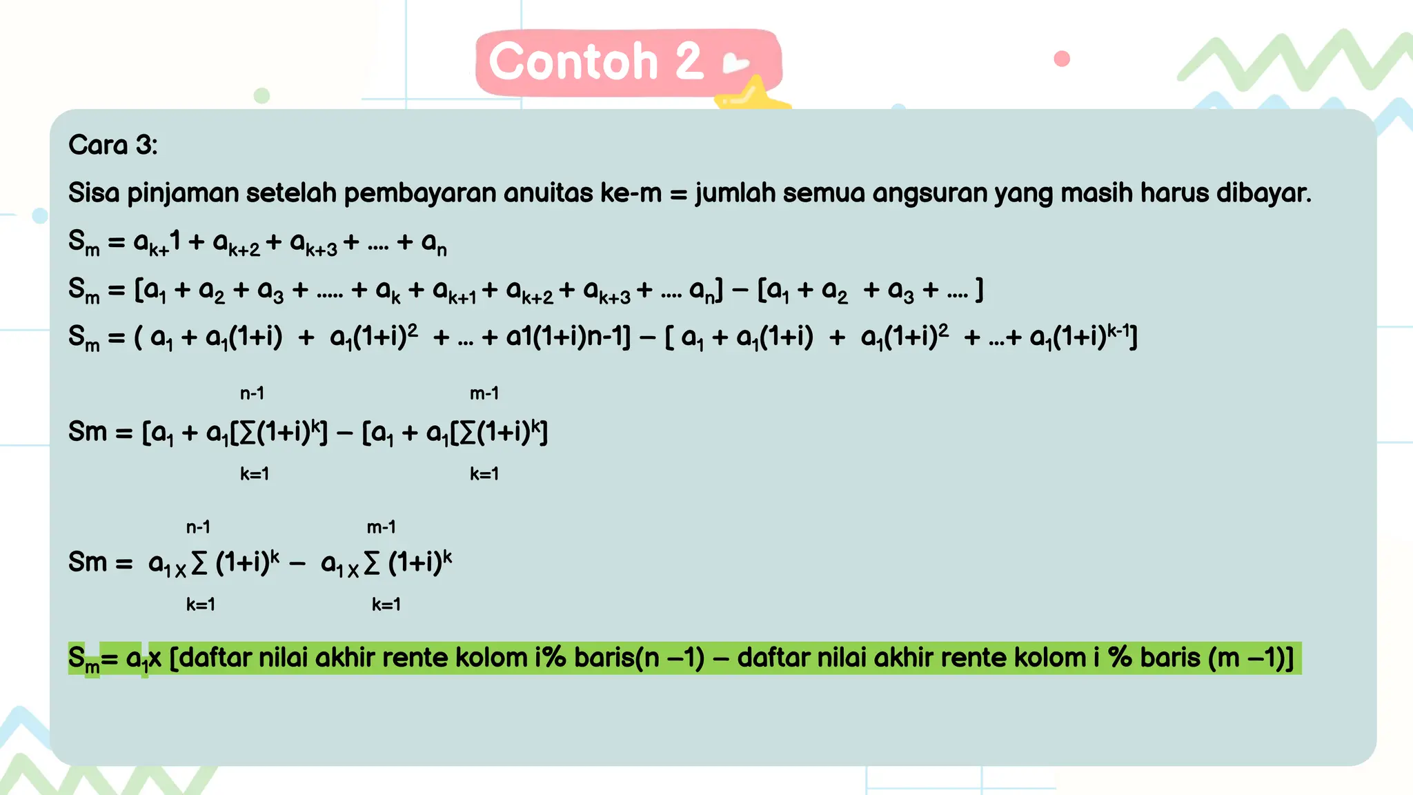 MATEMATIKA EKONOMI MATERI ANUITAS DAN NILAI ANUITAS | PPTX